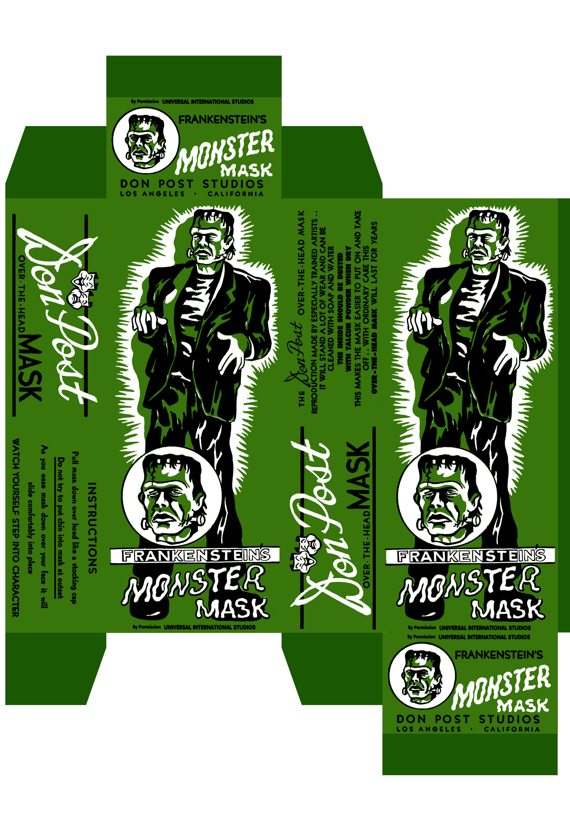 My test Don Post Frankenstein mask box - Page 3